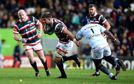 Mike Fitzgerald Leicester Tigers Goes Past Editorial Stock Photo ...