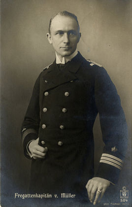 Captain Karl Von Mueller Sms Emden Editorial Stock Photo - Stock Image ...