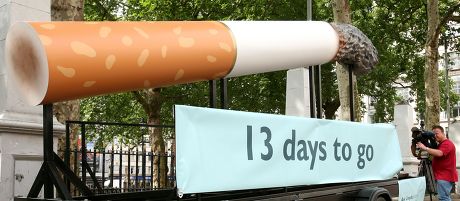 25ft Long Cigarette Unveiled Leicester Square Editorial Stock Photo ...