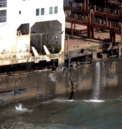Crack Hull Slightly Bigger After Charges Editorial Stock Photo - Stock ...