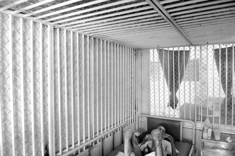 Man Lies Solitary Confinement Cage Because Editorial Stock Photo - Stock Image | Shutterstock