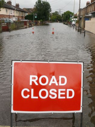 Botley Road Closed Due Severe Flooding Editorial Stock Photo - Stock ...