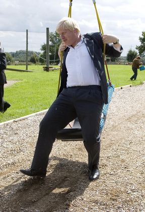 Boris Johnson Trying Out Zip Wire Editorial Stock Photo - Stock Image ...