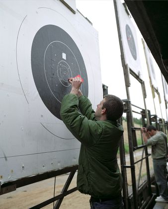 Rifle Target Assistant Checks Their Targets Editorial Stock Photo ...