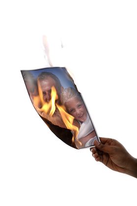 Burning Family Photographs Editorial Stock Photo - Stock Image ...