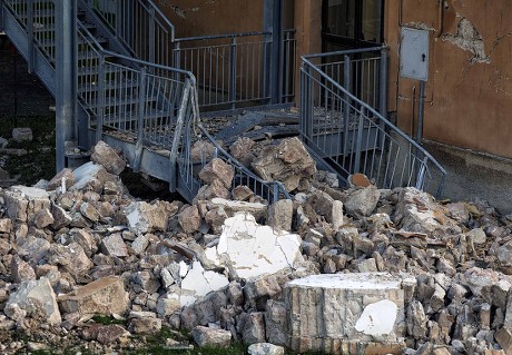 Earthquake Damage Peter Capuzzi Primary School Editorial Stock Photo ...