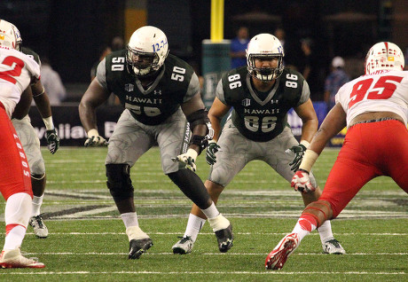 Hawaii Rainbow Warriors Offensive Lineman Dejon Editorial Stock Photo ...