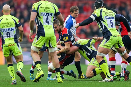 Jon Fisher Bristol Rugby Tackled Editorial Stock Photo - Stock Image ...