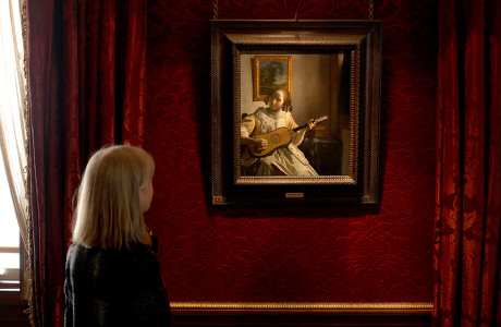 Guitar Player Painted By Johannes Vermeer Editorial Stock Photo - Stock ...