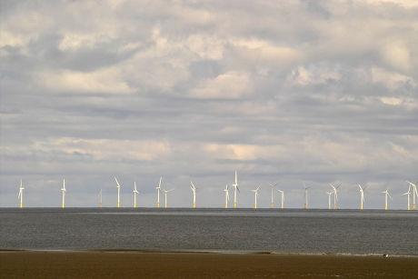 Burbo Off Shore Wind Farm Crosby Editorial Stock Photo - Stock Image ...