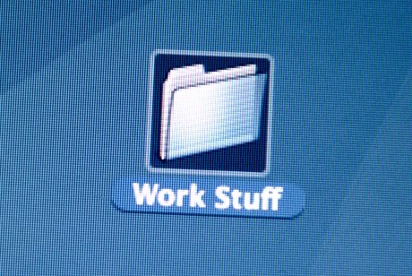 Work Stuff Folder Icon On Computer Editorial Stock Photo - Stock Image ...