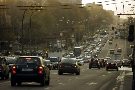 Traffic Moscow Russia Editorial Stock Photo - Stock Image | Shutterstock