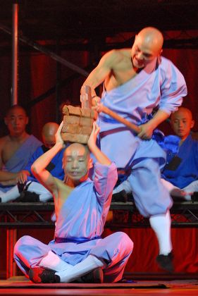 Shaolin Monks Tell History Kungfu Back Editorial Stock Photo - Stock ...