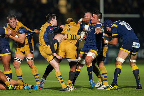 Josh Adams Worcester Warriors Celebrates Scoring Editorial Stock Photo ...