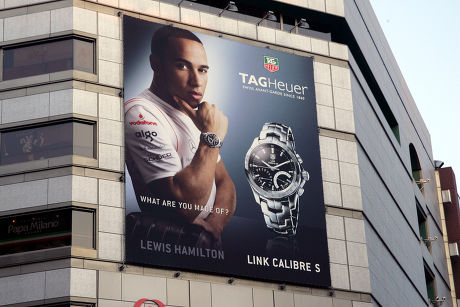 Lewis Hamilton Tag Heuer Billboard Advert Editorial Stock Photo - Stock ...