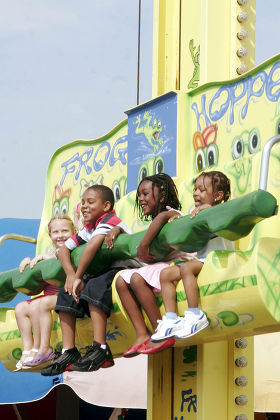 Children Ride Frog Hopper Astroland Big Editorial Stock Photo - Stock ...