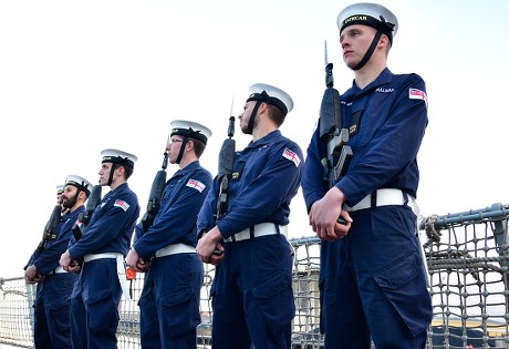 Ships Crew During Drill Onboard Hms Editorial Stock Photo - Stock Image ...