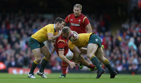 Alex Cuthbert Passes Justin Tipuric Wales Editorial Stock Photo - Stock ...