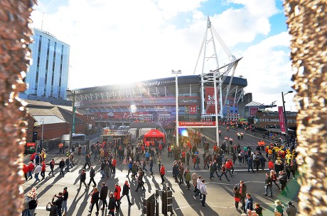 Principality Stadium On Match Day Editorial Stock Photo - Stock Image ...