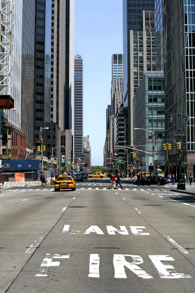 Fire Lane New York America Editorial Stock Photo - Stock Image ...