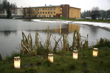 Lit Candles Seen Around Pool Front Editorial Stock Photo - Stock Image ...