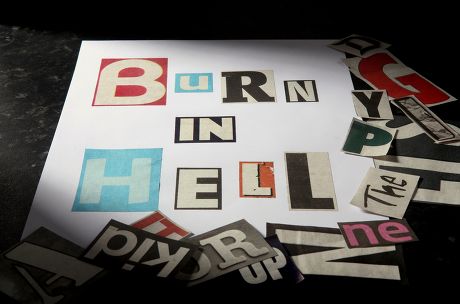 Death Threat Threatening Letter Editorial Stock Photo - Stock Image ...