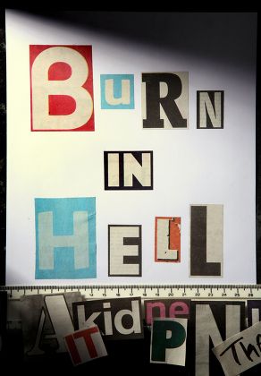 Death Threat Threatening Letter Editorial Stock Photo - Stock Image ...
