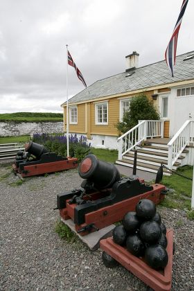 Two Cannons Old Fortress Vardohus Festning Editorial Stock Photo ...