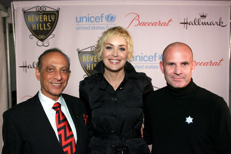Bh Mayor Jimmy Delshad Sharon Stone Editorial Stock Photo - Stock Image ...