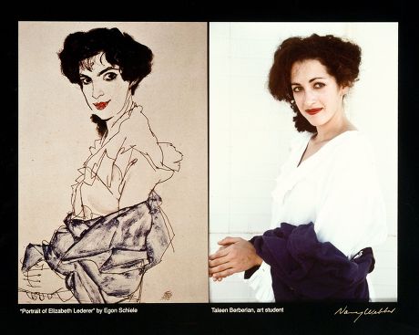 Portrait Elizabeth Lederer By Egon Schiele Editorial Stock Photo ...