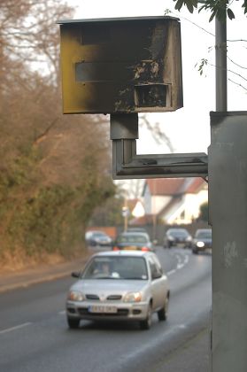 Fire Damaged Gatso Speed Camera Editorial Stock Photo - Stock Image ...