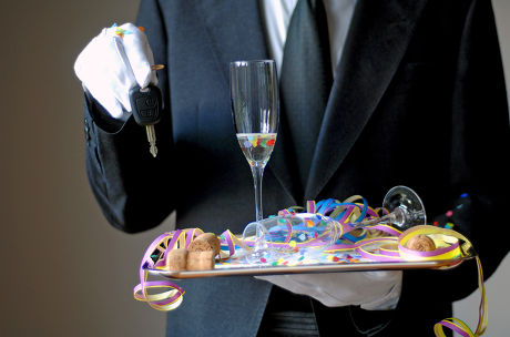 Butler Serving Champagne Editorial Stock Photo - Stock Image | Shutterstock