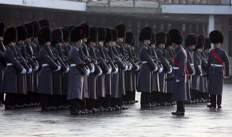 Members Coldstream Guards On Parade Ground Editorial Stock Photo ...