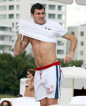 Christian Vieri His Girlfriend Elisabetta Canalis Editorial Stock Photo ...