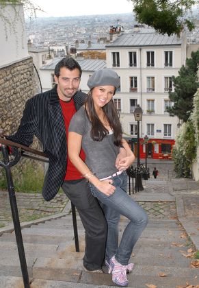 Brooke Howardsmith Amber Peebles Near Eiffel Editorial Stock Photo ...