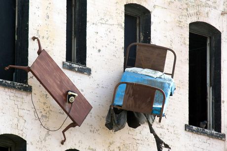 Defenestration Art Sculpture By Brian Goggin Editorial Stock Photo ...