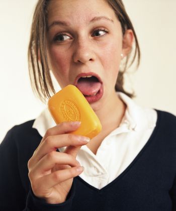 Model Released Close Girl Holding Soap Editorial Stock Photo - Stock ...