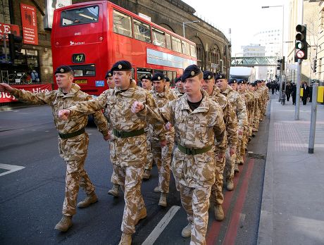 151 London Territorial Army Transport Regiment use public transport to ...