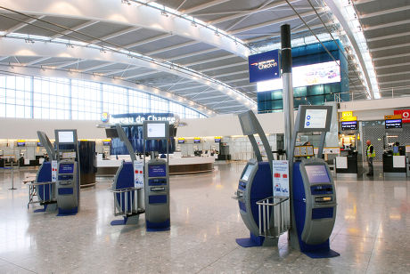 British Airways Electronic Checkin Booths Editorial Stock Photo - Stock ...