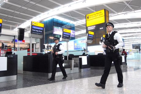 Armed Police Patrol Terminal Editorial Stock Photo - Stock Image ...