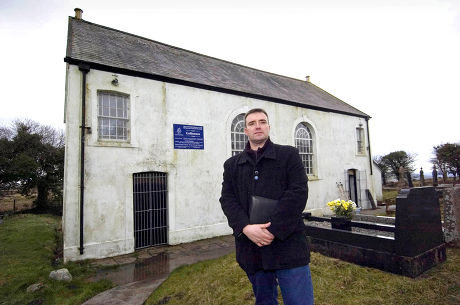 Pastor Lewis Rees Outside Gellionen Chapel Editorial Stock Photo ...