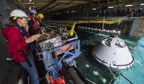 Nasas Orion Program Personnel Work Sailors Editorial Stock Photo ...