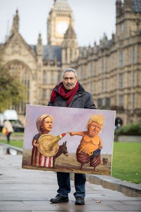 Kaya Mar Holds His Artwork Depicting Editorial Stock Photo - Stock ...
