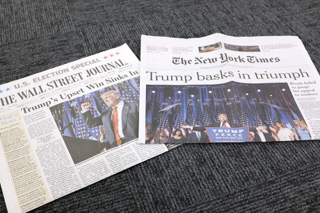 Donald Trump Appears On Newspaper Front Editorial Stock Photo - Stock ...
