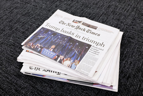 Donald Trump Appears On Newspaper Front Editorial Stock Photo - Stock ...