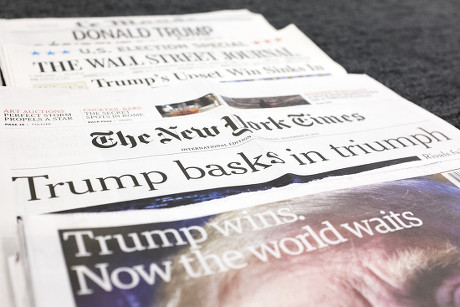 Donald Trump Appears On Newspaper Front Editorial Stock Photo - Stock ...