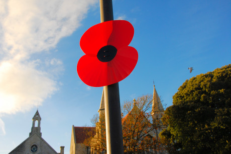 Giant Poppy On Lamppost Editorial Stock Photo - Stock Image | Shutterstock