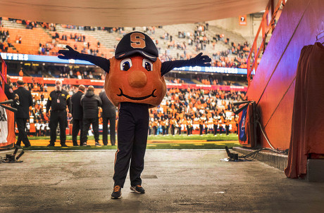 Syracuse Mascot Otto Orange Poses While Editorial Stock Photo - Stock ...