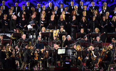 Ennio Morricone Rome Symphony Orchestra National Editorial Stock Photo ...