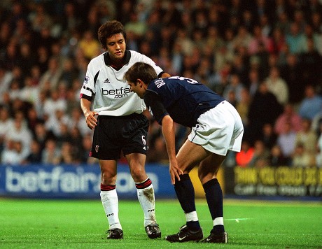 Junichi Inamoto Fulham Goran Bunjevcevic Tottenham Editorial Stock ...
